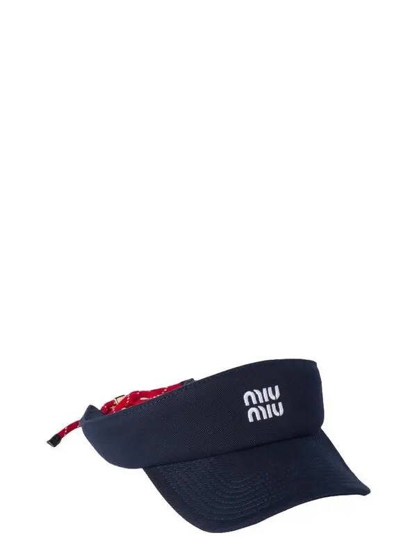 Miu Miu Denim Visor - Blue
