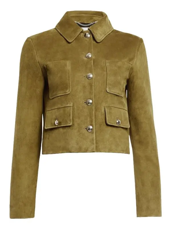 Altuzarra Astley Suede Jacket - Breen