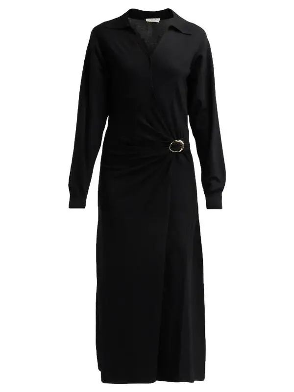 Altuzarra Ellington Faux-wrap Midi Dress - Black