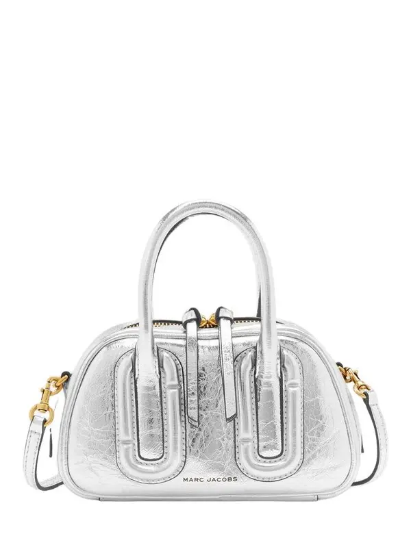 Marc Jacobs Babe Metallic Micro Top Handle Crossbody Bag - Silver