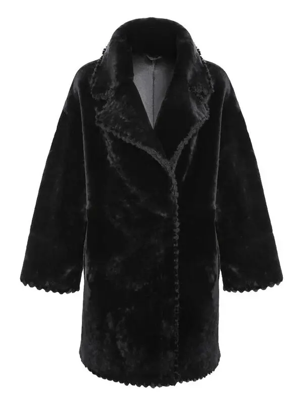 Gorski Reversible Select Shearling Lamb Jacket - Black