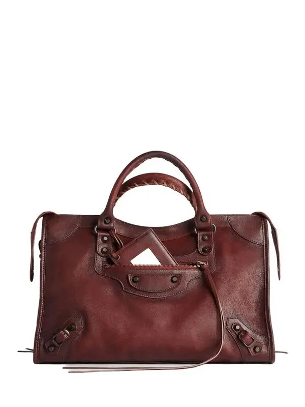 Balenciaga Le City Medium Tote Bag - Brick