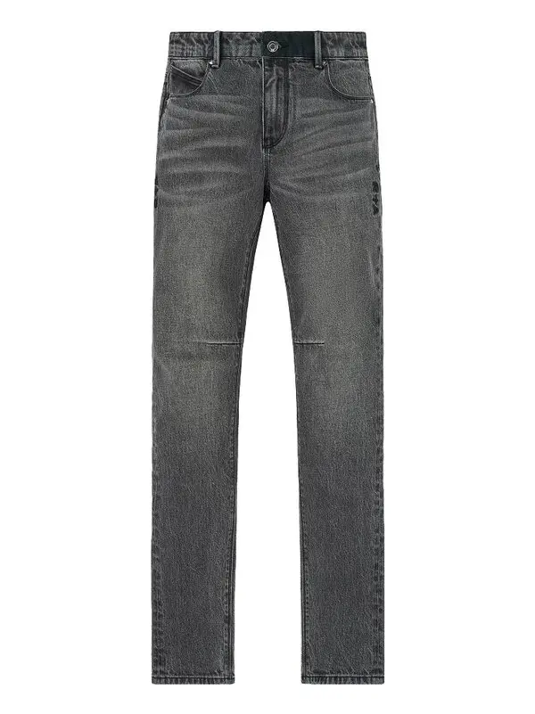 RtA Exodus Bryant Logo-embroidered Skinny Jeans - Midnight Ash