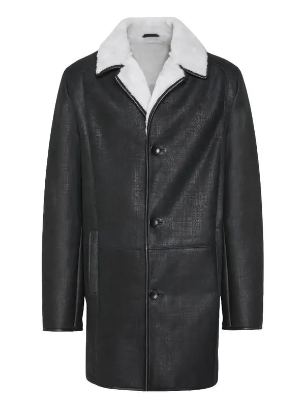 Gorski Merino Shearling Lamb Stroller Jacket - Black