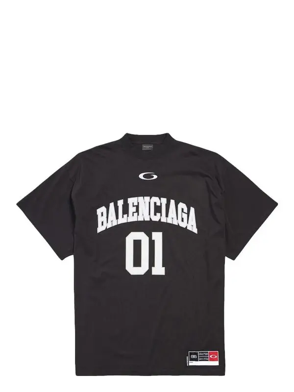 Balenciaga Basketball Series Oversized T-shirt - Black