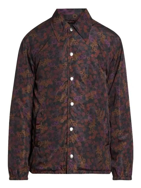 Dries Van Noten Floral-print Nylon Coach's Jacket - Brown