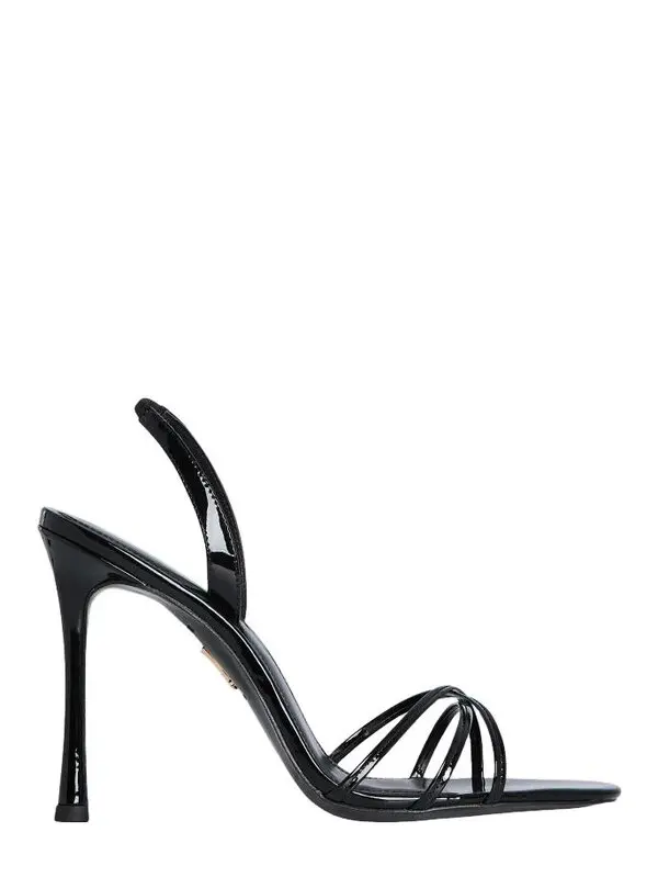Retrofete Anabel 105mm Leather Slingback Sandals - Black