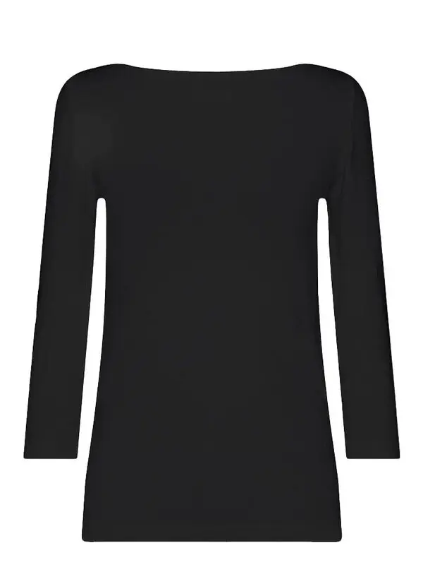 Wolford Cordoba Boatneck Three-quarter Sleeve Top - Black