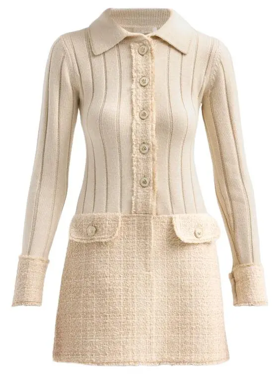 Ramy Brook Ellen Mini Shirtdress - Bone
