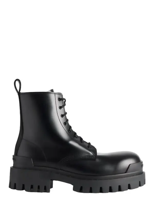 Balenciaga Strike Zipped Boots - Black