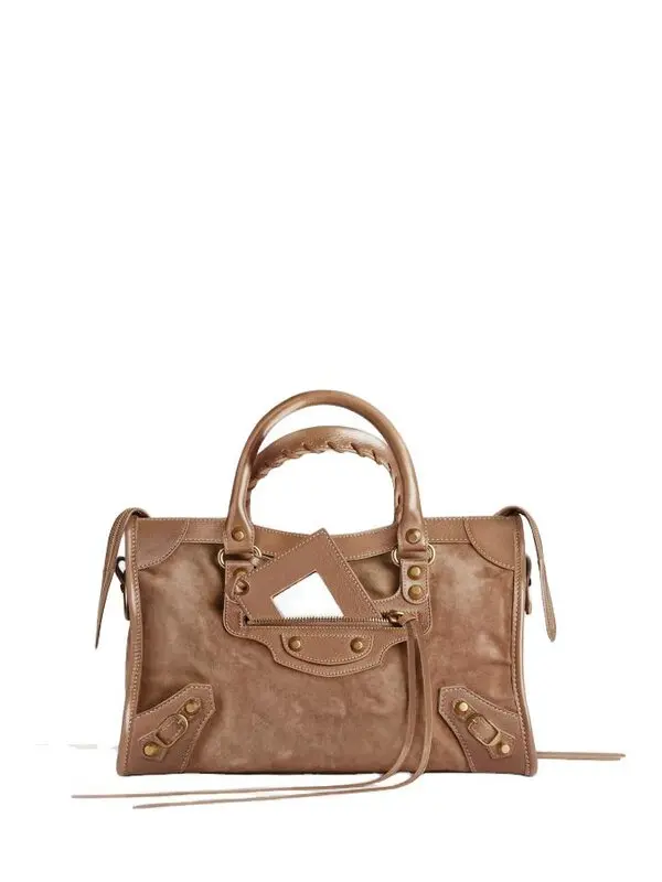Balenciaga Le City Top Handle Bag - Biscuit