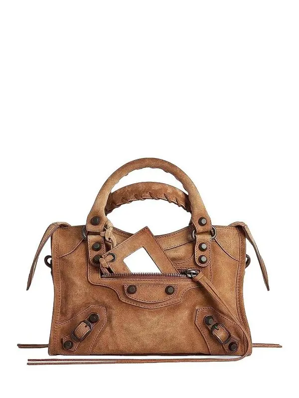 Balenciaga Le City Top Handle Bag - Camel