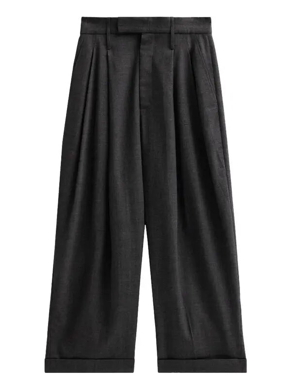 Public School Waverly Pleated-front Wool Pants - Grey