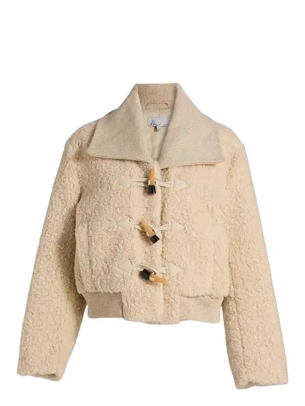 DH New York Noah Faux Shearling Jacket - Ivory