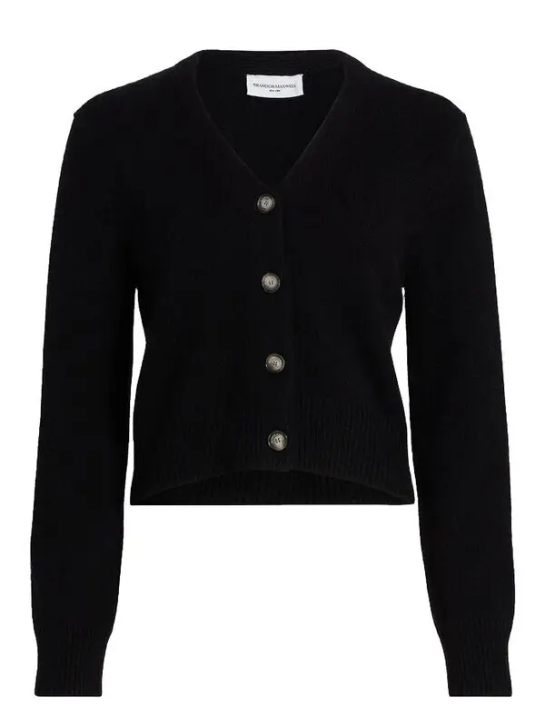 Brandon Maxwell The Sloane Silk-cashmere Sweater - Black