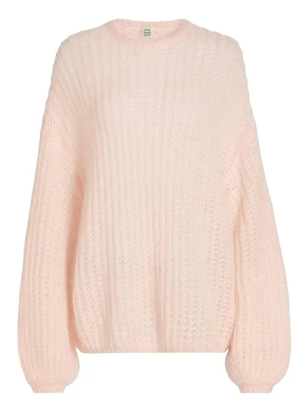 TOTEME Puffed Knit Oversized Sweater - Bloom