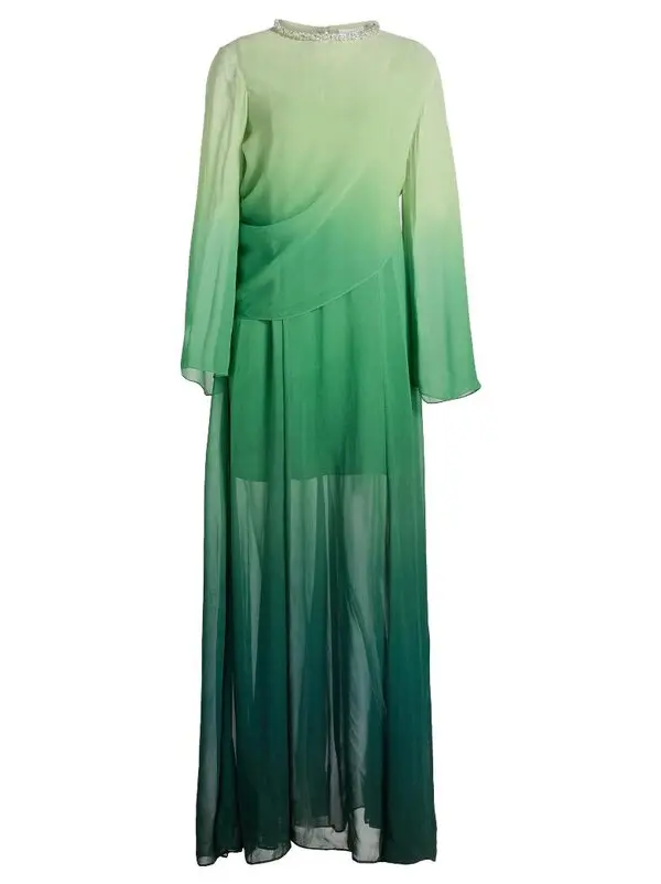 Acler Forever Young Bridle Maxi Dress - Emerald Ombre