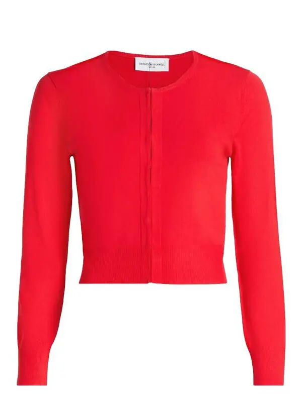 Brandon Maxwell The Ellery Shrunken Cardigan - Red