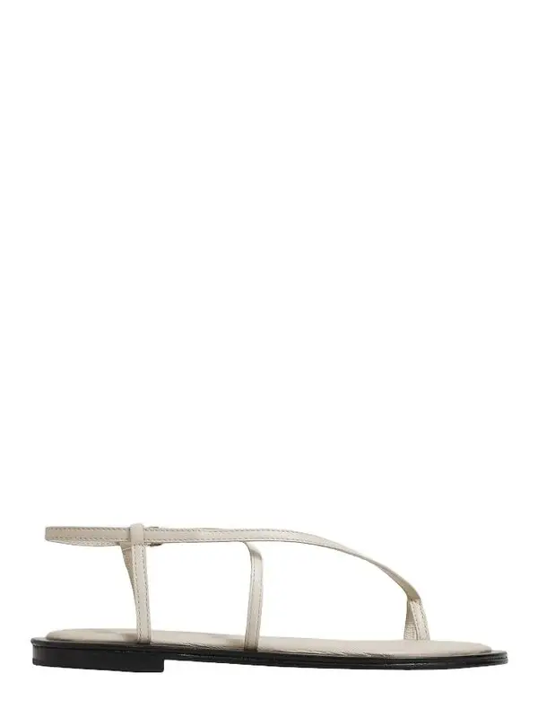 A.emery Reef Leather Sandals - Eggshell