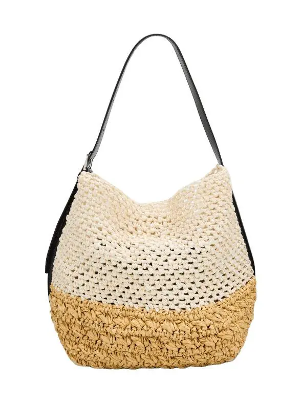 TOTEME Medium Belted Paper Tote Bag - Vanilla