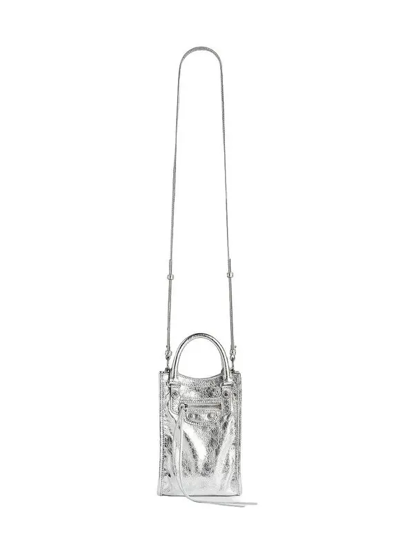 Balenciaga Le City Crossbody Bag - Silver