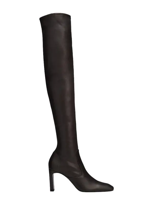 TOTEME 85mm Leather Over-the-knee Boots - Bark