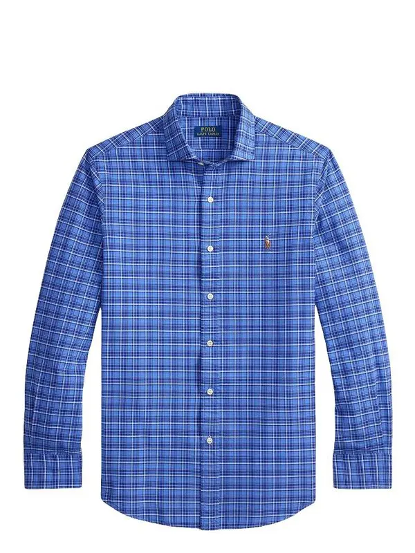 Polo Ralph Lauren Plaid Cotton Oxford Shirt - Blue Multi
