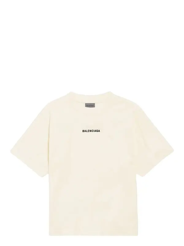 Balenciaga Back T Shirt Fit - Cream