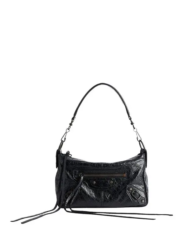 Balenciaga Le City Moto Crossbody Bag - Black