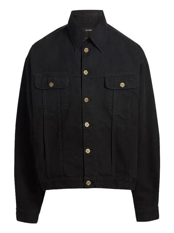 WILLY CHAVARRIA Chachi Denim Trucker Jacket - Black