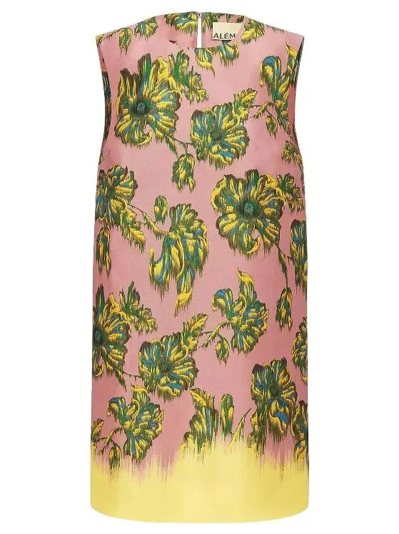 ALEMAIS Faye Floral Satin Mini Dress - Multi