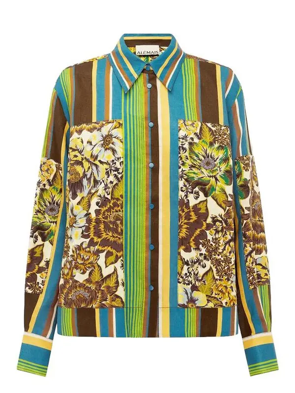 ALEMAIS Charlie Linen Printed Shirt - Multi