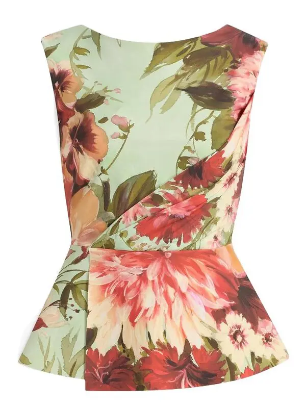 Chiara Boni La Petite Robe Oliwia Floral Peplum Top - Ingrid