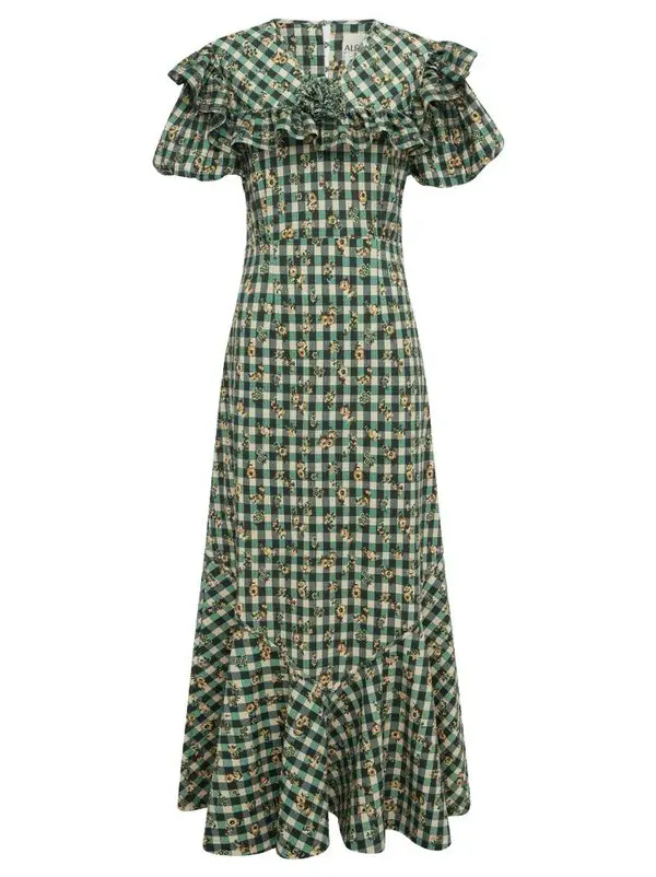 ALEMAIS Outrider Checked Cotton Seersucker Dress - Multi
