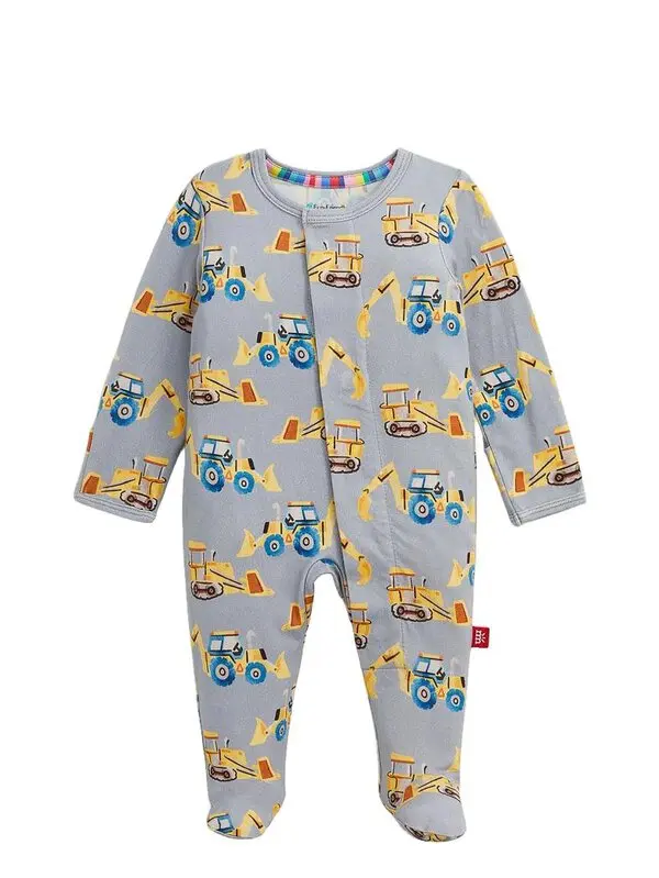 MAGNETIC ME Baby's Doze Off Tractor-print Footie - Multi