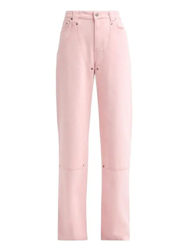 Ksubi Low Rider Stretch-denim Straight-leg Carpenter Jeans - Pink