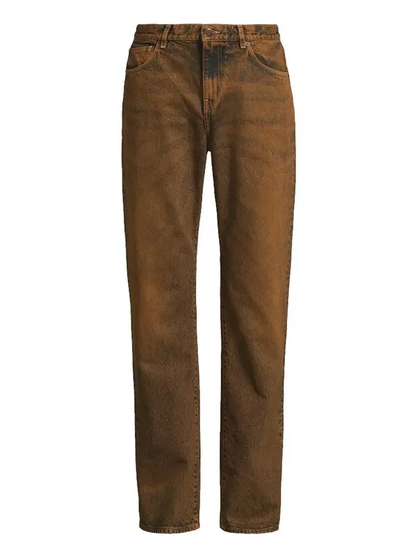 Blk Dnm Relaxed Straight Jeans - Desert