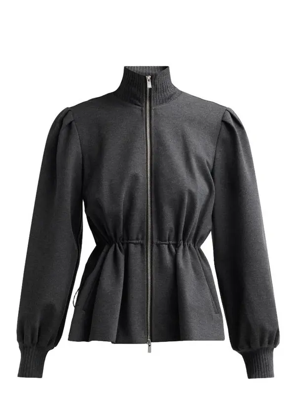 TOCCIN Ida Drawstring-waist Jacket - Shadow
