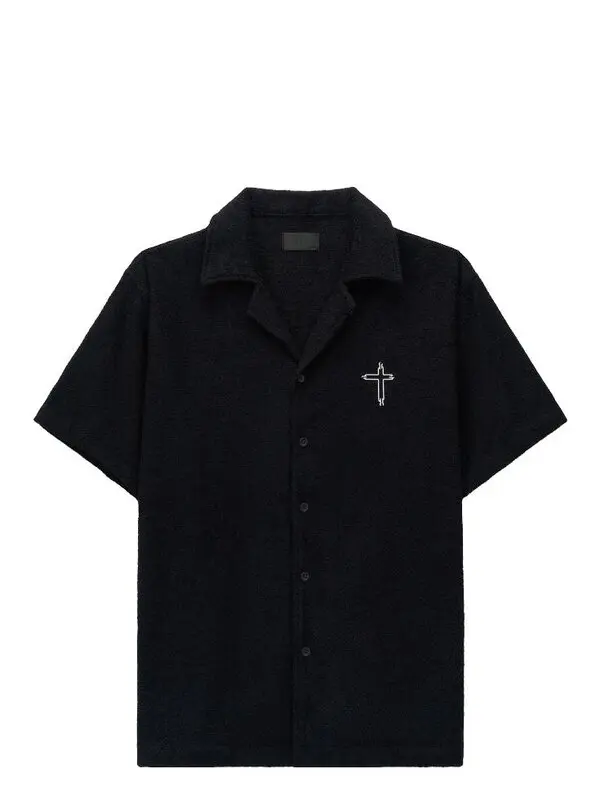 RtA Chaparral Nathan Cotton Oversized Camp Shirt - Black