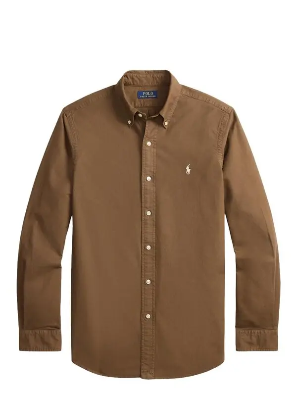 Polo Ralph Lauren Classic Fit Gart-dyed Oxford Shirt - Chestnut