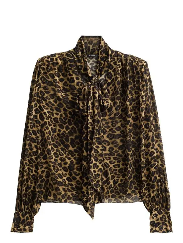 TOCCIN Kaila Print Blouse - Leopard