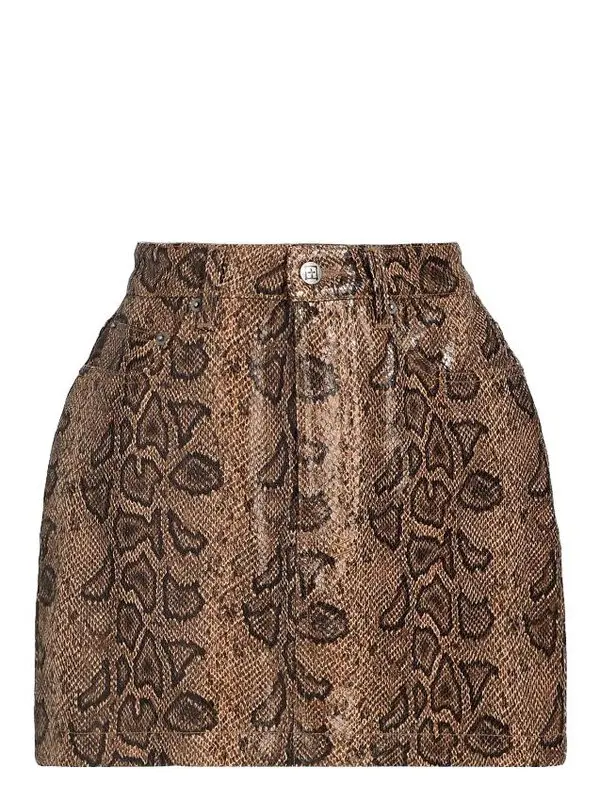 Ksubi New World Error Super X Snakebite Faux-leather Miniskirt - Assorted