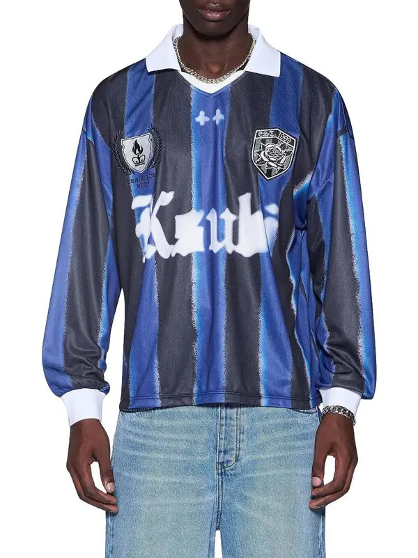 Ksubi Future Memory Offside Striped Mesh Long-sleeve T-shirt - Assorted