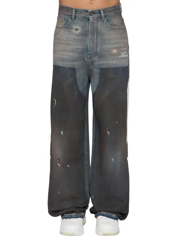 Amiri Faded Carpenter Jeans - Dark Dust