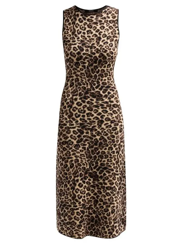 TOCCIN Alessia Leopard Print A-line Dress - Multi