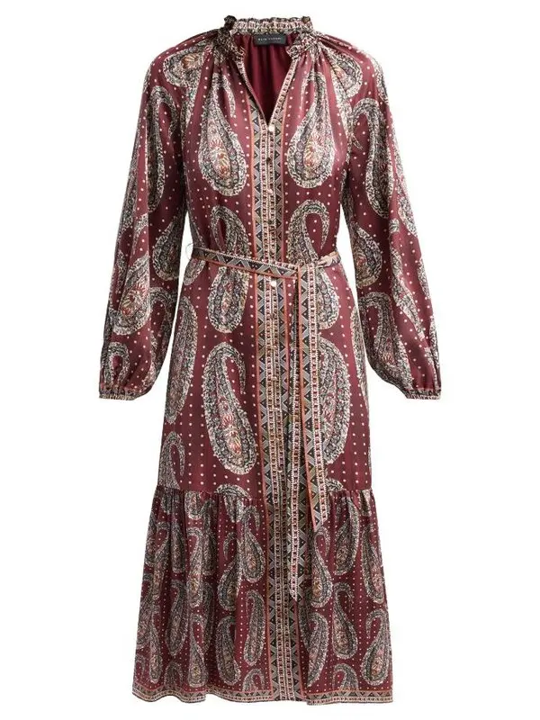 Elie Tahari September The Sienna Printed Dress - Folklore Print