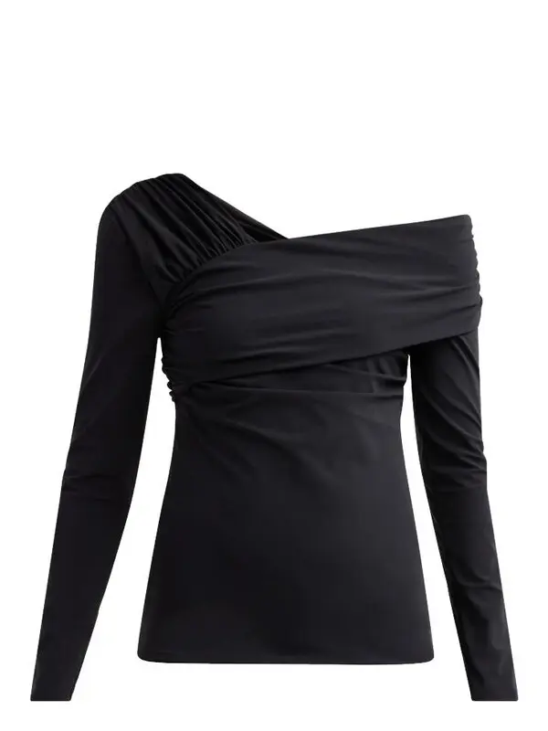 Chiara Boni La Petite Robe Addey Off-the-shoulder Top - Black
