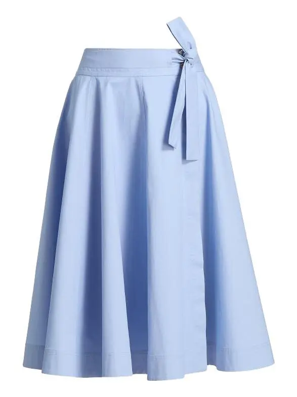 Derek Lam 10 Crosby Sage Cotton-twill Wrap Skirt - Light Blue