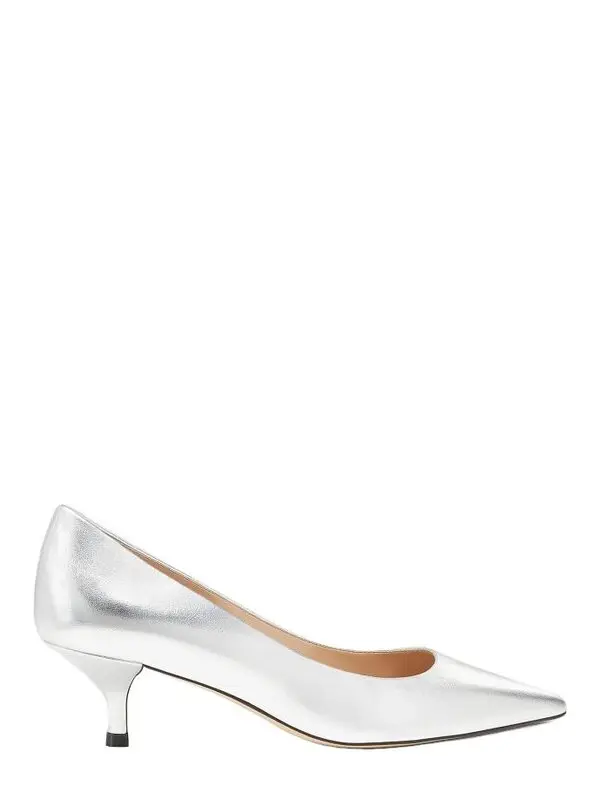 STUART WEITZMAN Power 50mm Leather Pumps - Silver