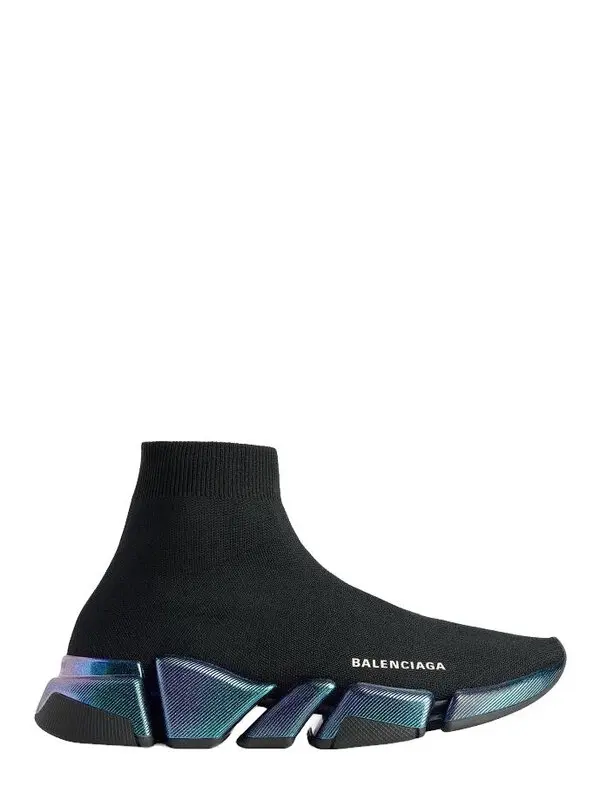 Balenciaga Speed 2.0 Iridescent Sneakers - Black